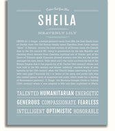 Sheila | Name Art Print – Name Stories