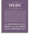 Shelbie | Name Art Print – Name Stories