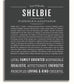 Shelbie Personalized Name Meaning Art Prints – Name Stories