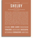 Shelby Personalized Name Meaning Art Prints – Name Stories