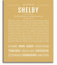 Shelby | Name Art Print – Name Stories
