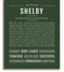 Shelby | Name Art Print – Name Stories