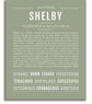 Shelby | Name Art Print – Name Stories
