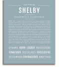 Shelby | Name Art Print – Name Stories
