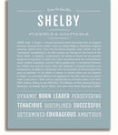 Shelby | Name Art Print – Name Stories