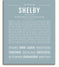 Shelby | Name Art Print – Name Stories