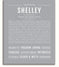 Shelley | Name Art Print – Name Stories