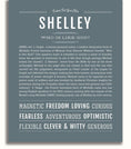 Shelley | Name Art Print – Name Stories