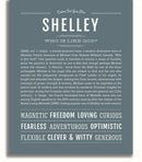 Shelley | Name Art Print – Name Stories
