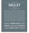 Shelley | Name Art Print – Name Stories