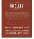 Shelley Personalized Name Meaning Art Prints – Name Stories
