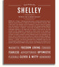Shelley | Name Art Print – Name Stories