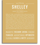 Shelley | Name Art Print – Name Stories