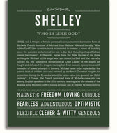 Shelley | Name Art Print – Name Stories
