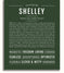 Shelley | Name Art Print – Name Stories