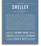 Shelley | Name Art Print – Name Stories