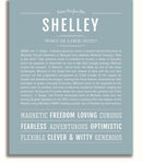 Shelley Personalized Name Meaning Art Prints – Name Stories