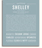 Shelley | Name Art Print – Name Stories