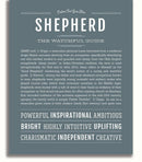 Shepherd | Name Art Print – Name Stories