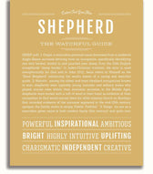 Shepherd | Name Art Print – Name Stories