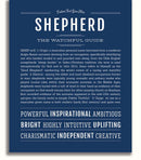 Shepherd Personalized Name Meaning Art Prints – Name Stories