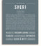 Sheri Personalized Name Meaning Art Prints – Name Stories