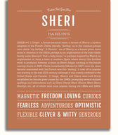 Sheri Personalized Name Meaning Art Prints – Name Stories