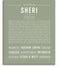 Sheri Personalized Name Meaning Art Prints – Name Stories