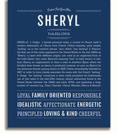 Sheryl | Name Art Print – Name Stories