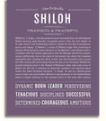 Shiloh (female) | Name Art Print – Name Stories