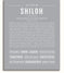 Shiloh (female) | Name Art Print – Name Stories
