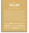 Shiloh (female) | Name Art Print – Name Stories