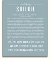 Shiloh (female) | Name Art Print – Name Stories