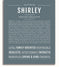 Shirley Personalized Name Meaning Art Prints – Name Stories