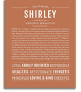Shirley Personalized Name Meaning Art Prints – Name Stories