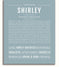 Shirley | Name Art Print – Name Stories