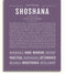 Shoshana | Name Art Print – Name Stories