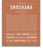 Shoshana | Name Art Print – Name Stories