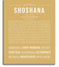 Shoshana Personalized Name Meaning Art Prints – Name Stories