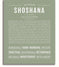Shoshana Personalized Name Meaning Art Prints – Name Stories