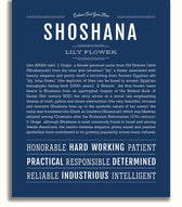 Shoshana | Name Art Print – Name Stories
