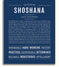 Shoshana | Name Art Print – Name Stories