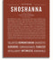 Shoshanna | Name Art Print – Name Stories
