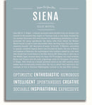 Siena | Name Art Print – Name Stories