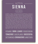Sienna | Name Art Print – Name Stories