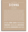 Sienna | Name Art Print – Name Stories