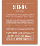 Sienna | Name Art Print – Name Stories