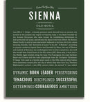 Sienna | Name Art Print – Name Stories