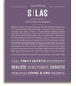 Silas Personalized Name Meaning Art Prints – Name Stories