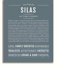 Silas | Name Art Print – Name Stories